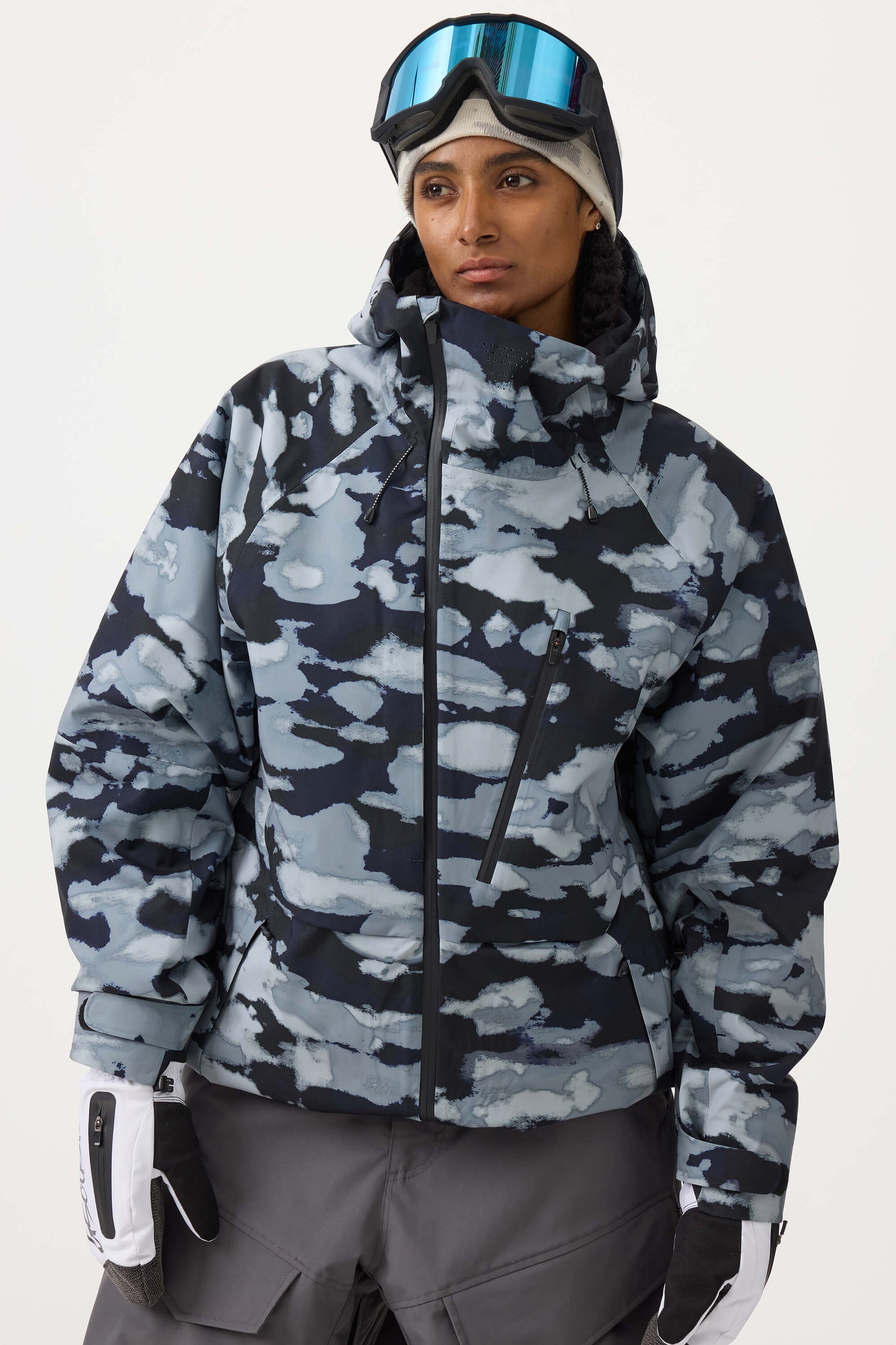 Women's Lavender Face Vented Multi-pocket Fully Waterproof Snow Jacket ...
