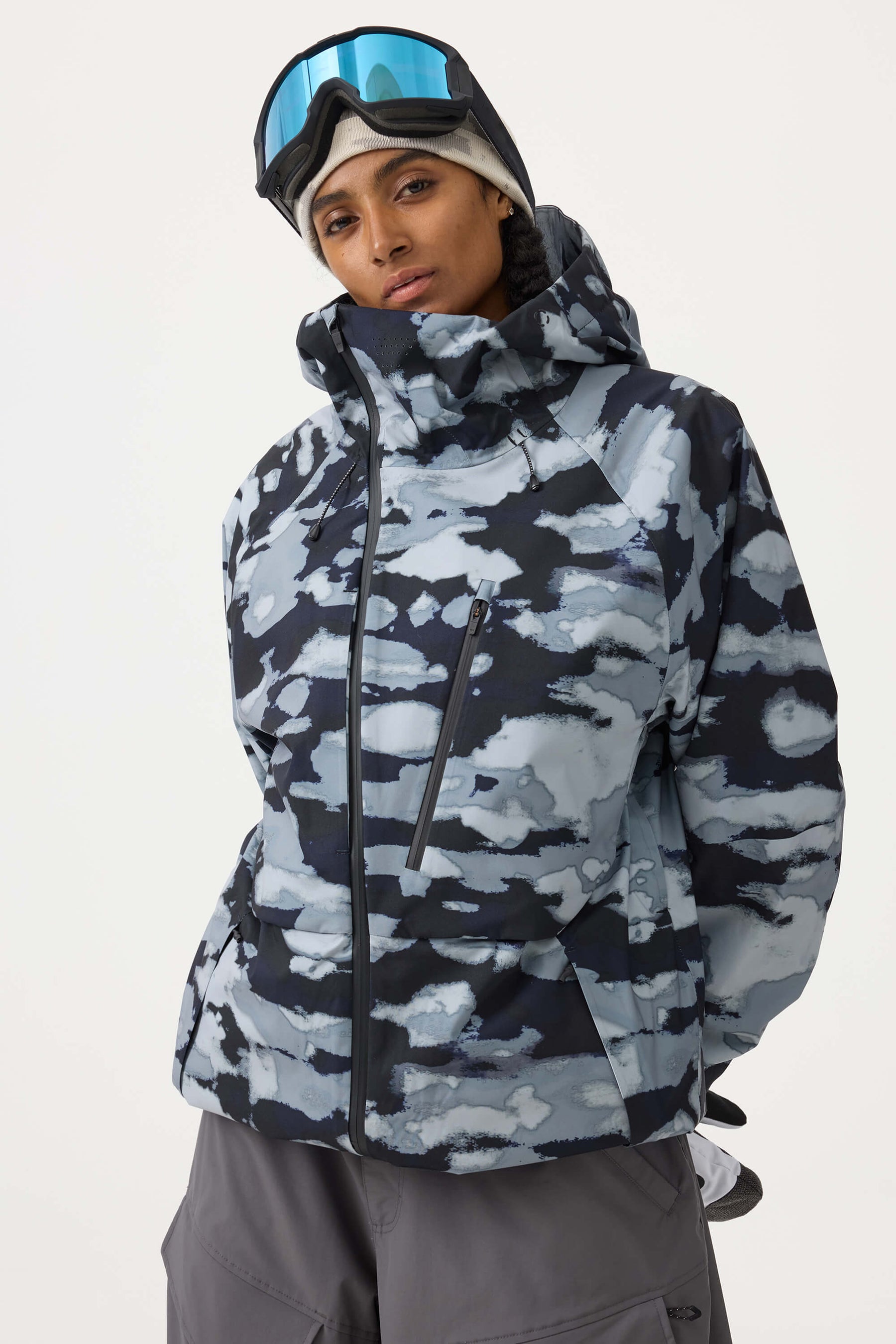 Women's Lavender Face Vented Multi-pocket Fully Waterproof Snow Jacket ...