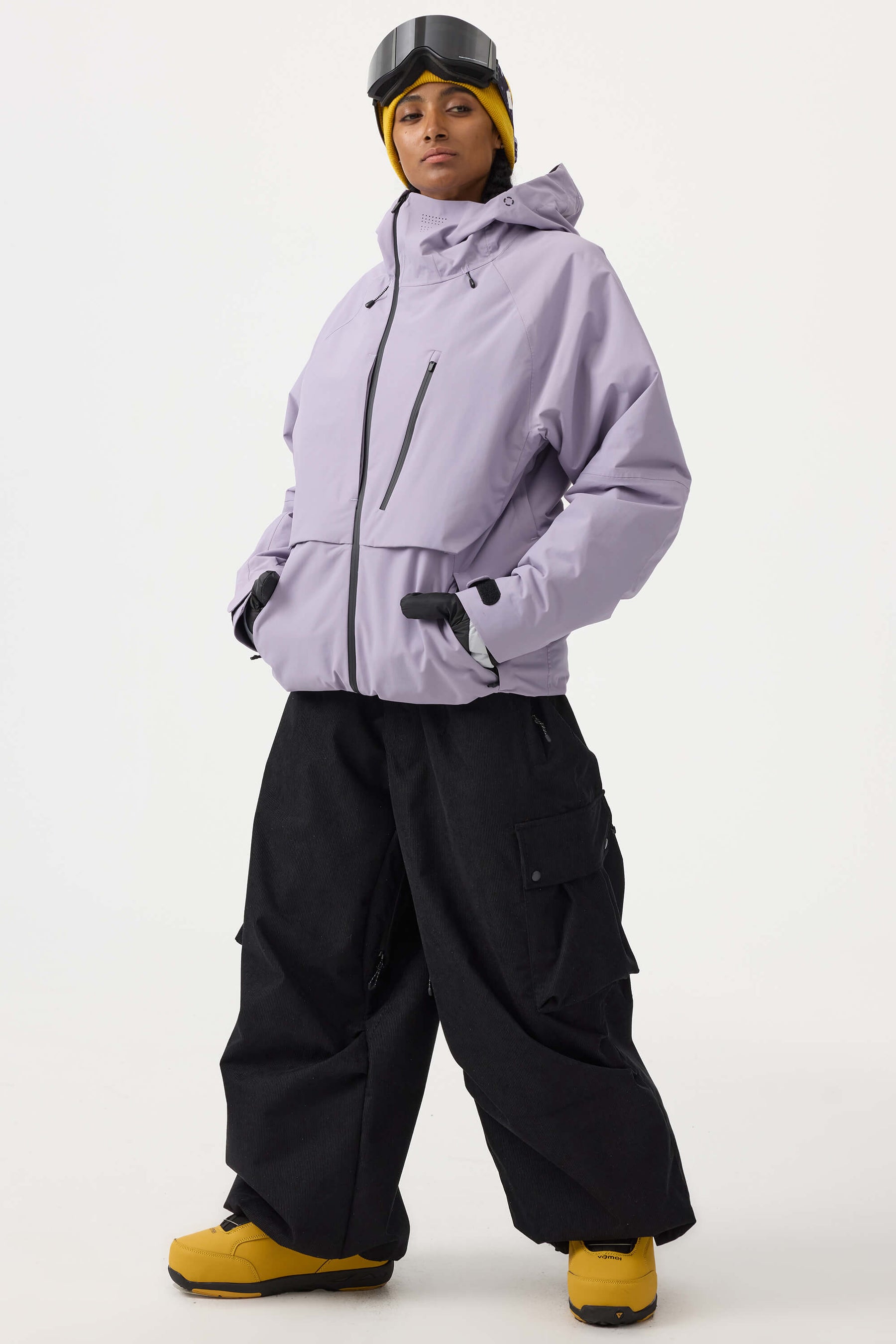 Women's Lavender Face Vented Multi-pocket Fully Waterproof Snow Jacket ...
