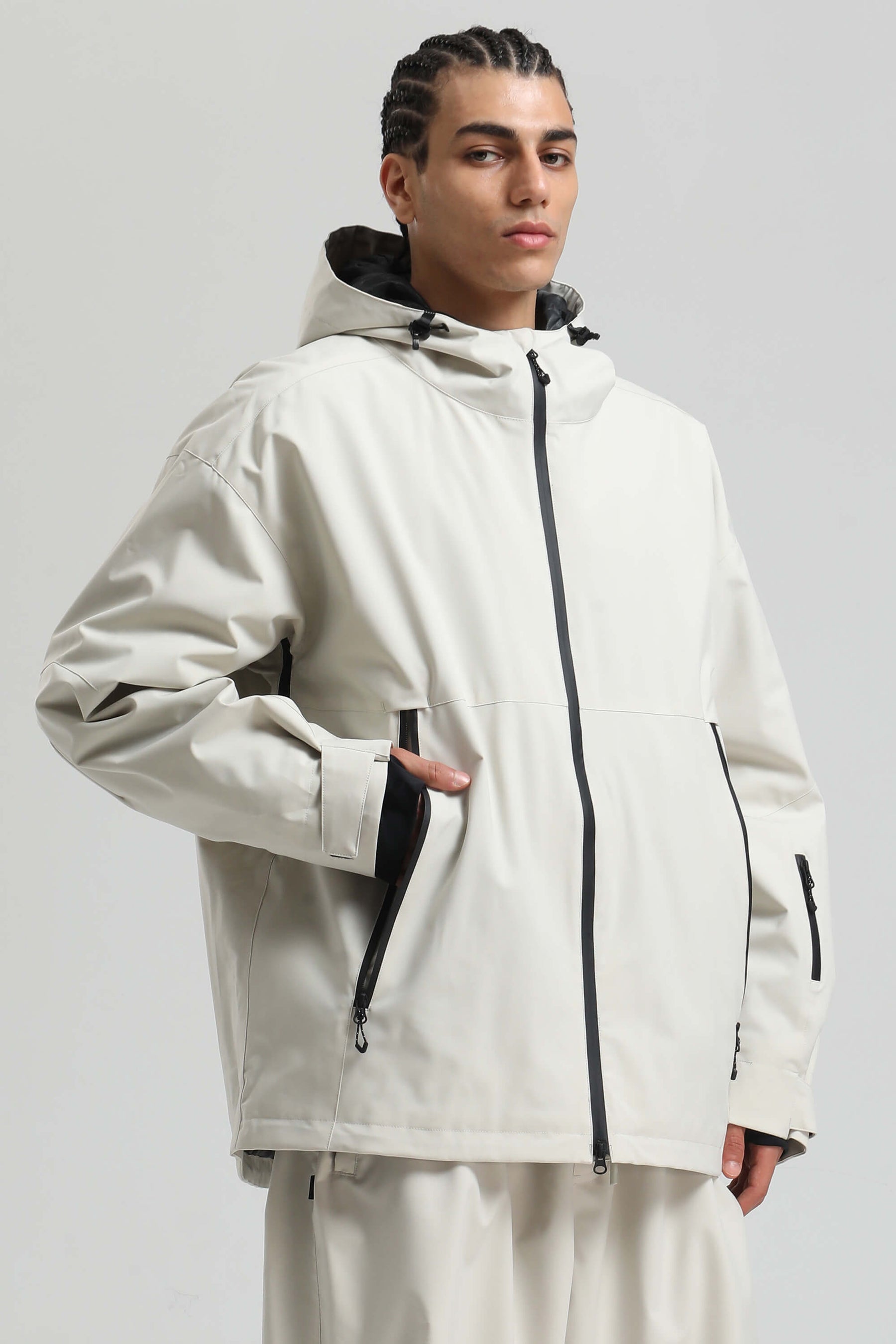 Men's Army Green Fully Sealed Dual-Vent Minimalist Insulated Snow Jack ...