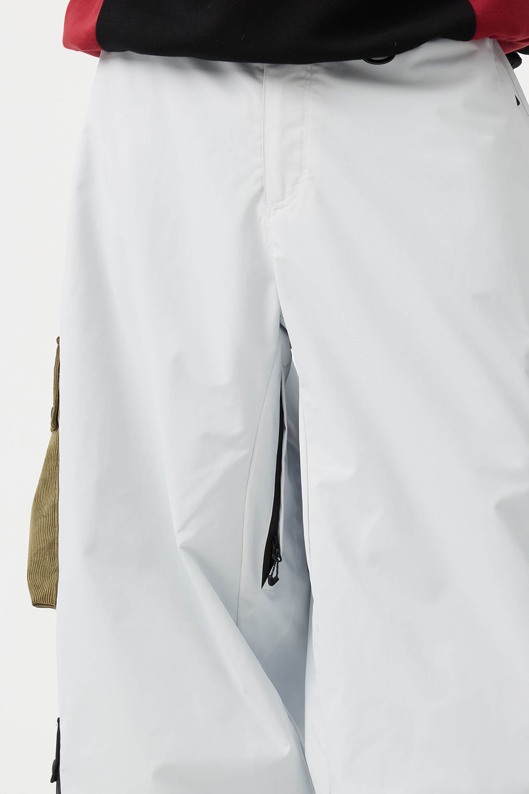 Men's Black Baggy Multi-Pocket Color-Block Snow Pants – GSou Snow